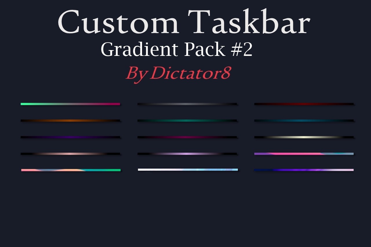 Taskbar images Gradient #2 by Dictator8 on DeviantArt