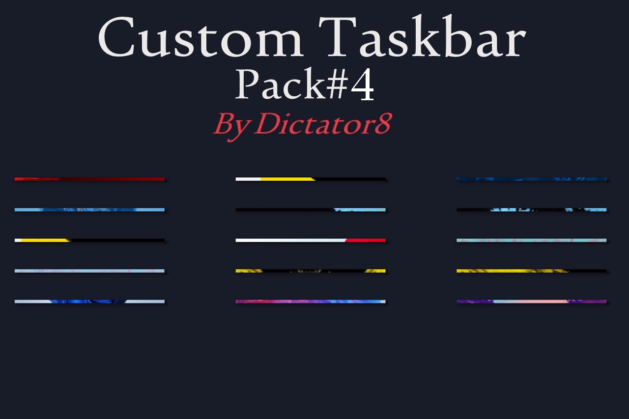 Taskbar images Pack #4 by Dictator8 on DeviantArt