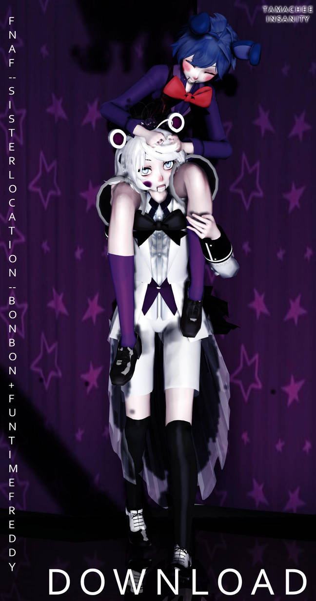 {MMDxFNAF:SL} BonBon and Funtime Freddy [DOWNLOAD] by Sir-Tamachee on ...