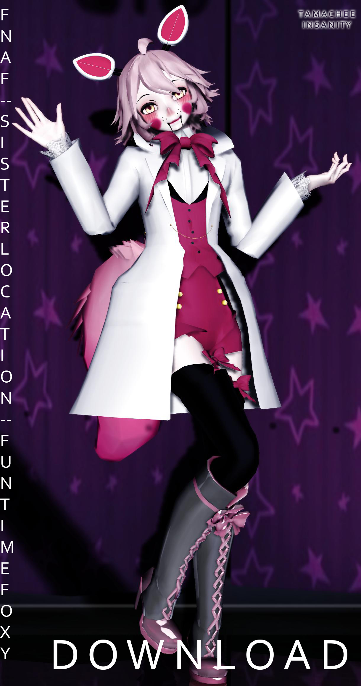 {MMD x FNAF SL} Funtime Foxy [DOWNLOAD] by Sir-Tamachee on DeviantArt
