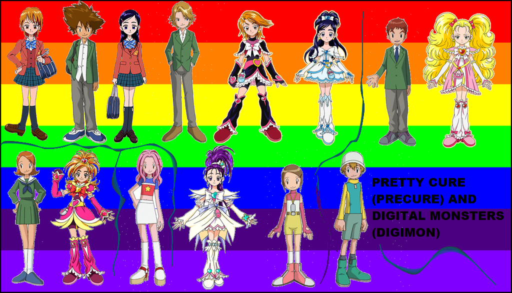 PreCure and DigiMon by SelenaMiley on DeviantArt