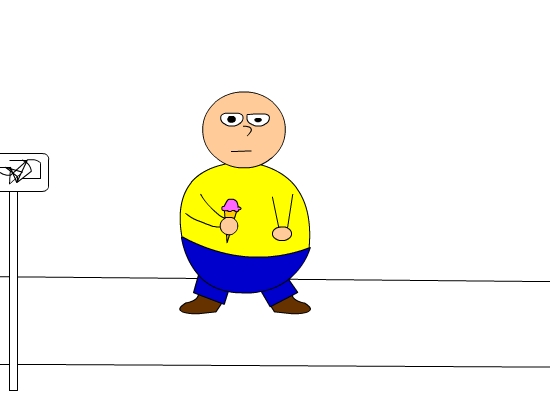 Fat Guy vs Bus featuring Pole by mrskrunchy on DeviantArt