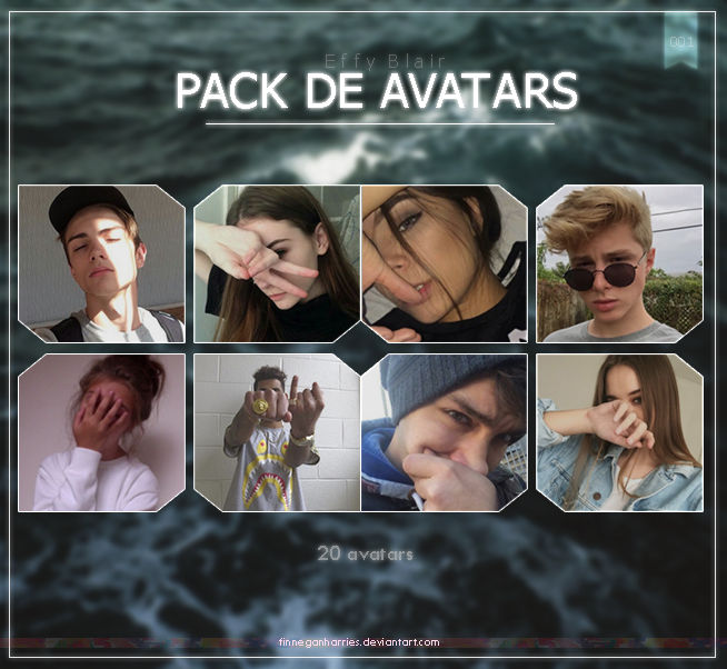 Pack Avatars #001 by finneganharries on DeviantArt