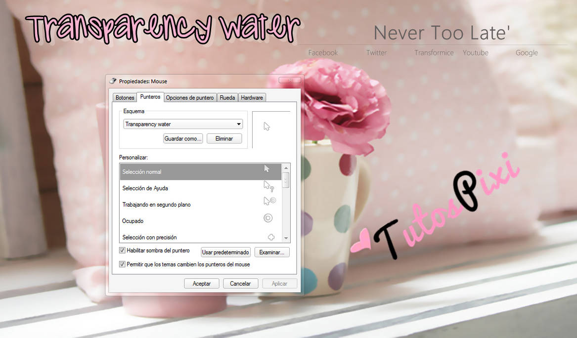 Cursor Transparency water by TutosPixi on DeviantArt