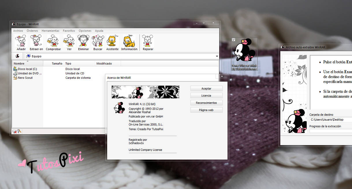 Tema Win rar de mini by TutosPixi on DeviantArt