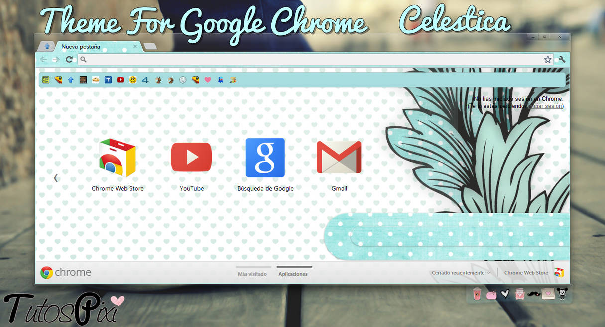 Tema Google Chrome Celestica by TutosPixi on DeviantArt