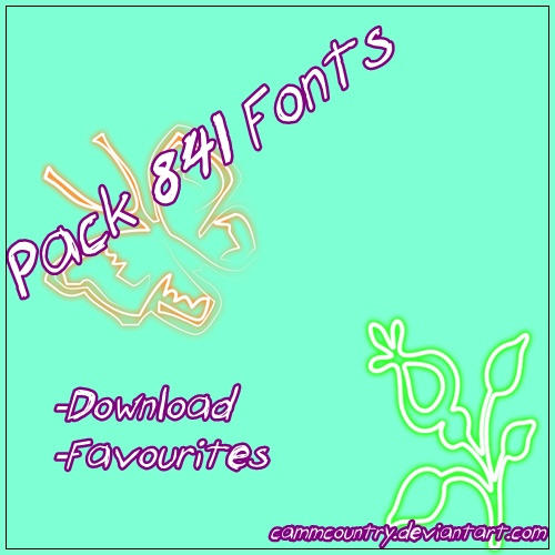841 Fonts by CammCountry on DeviantArt