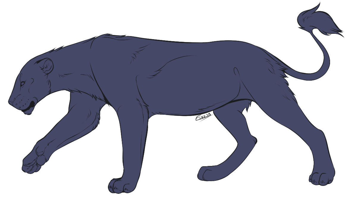 Free Lioness Lineart by Junenae on DeviantArt