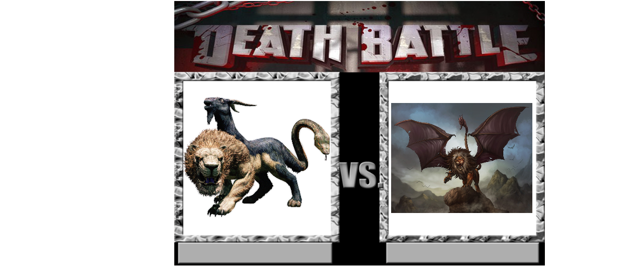 Death Battle: Chimera vs Manticore by Kiryu2012 on DeviantArt