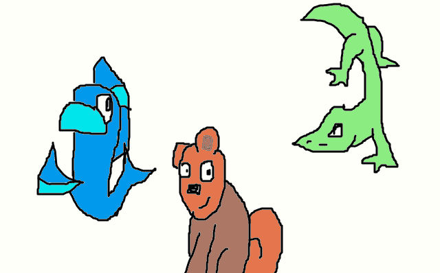 My own pokemon starters by MutantHannah on DeviantArt