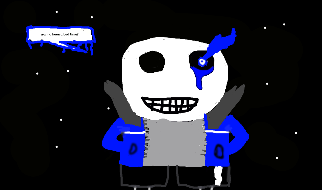 sans is mad by borkikong on DeviantArt
