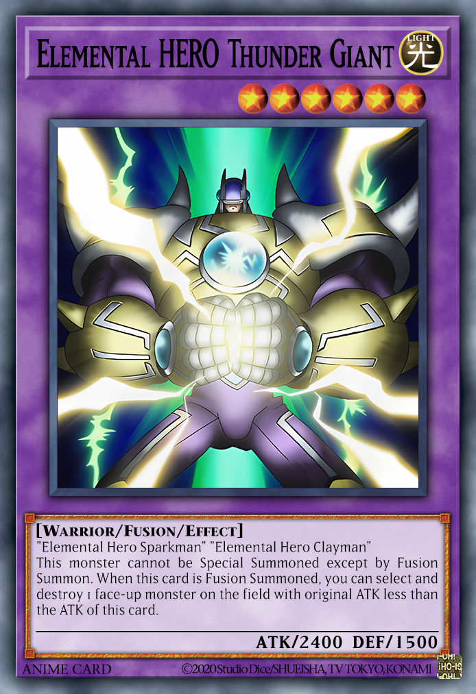 Elemental HERO Thunder Giant - Anime by nepheskhaim on DeviantArt