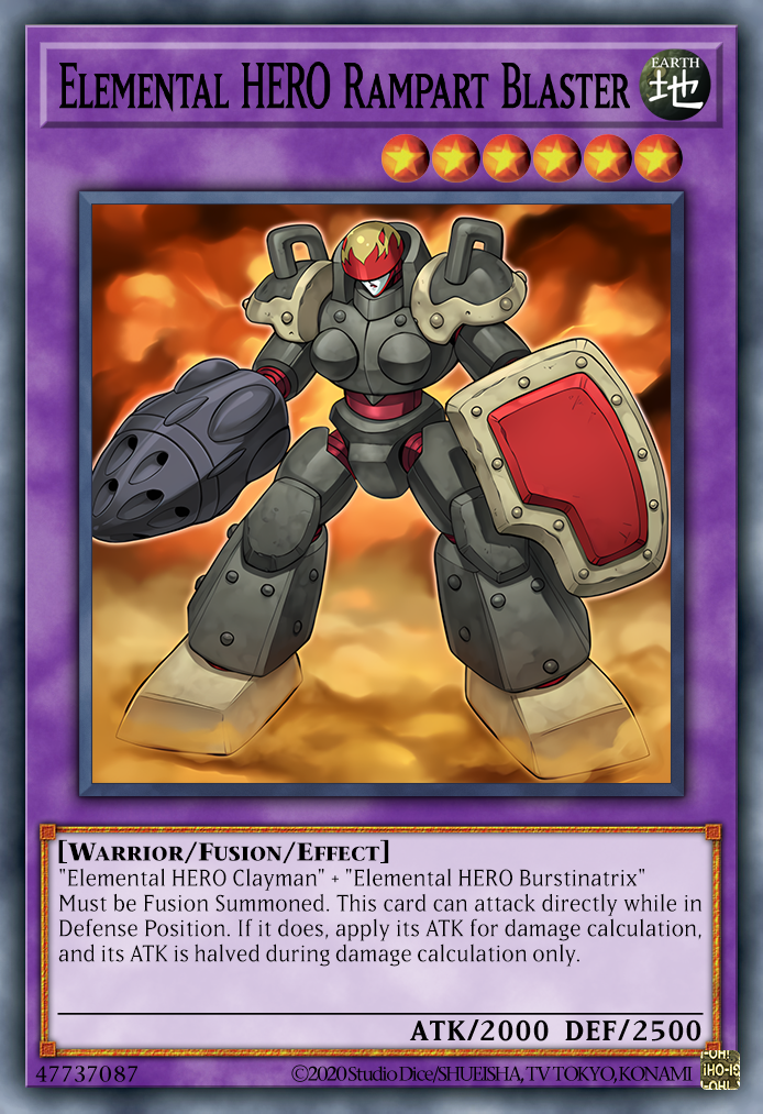 Elemental HERO Rampart Blaster (OCG) by nepheskhaim on DeviantArt