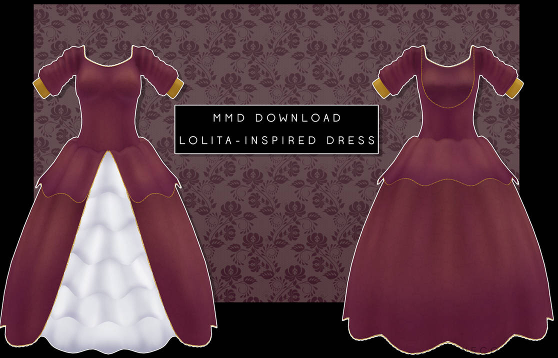 MMD- Lolita Inspired Dress [DOWNLOAD] by AneCoco on DeviantArt