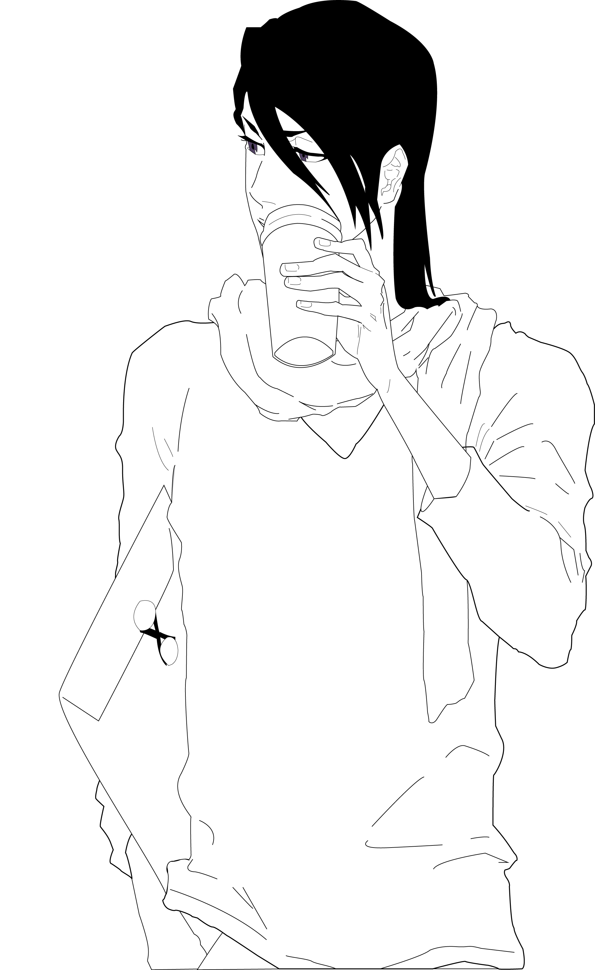 Byakuya lineart by KaichouAngel on DeviantArt
