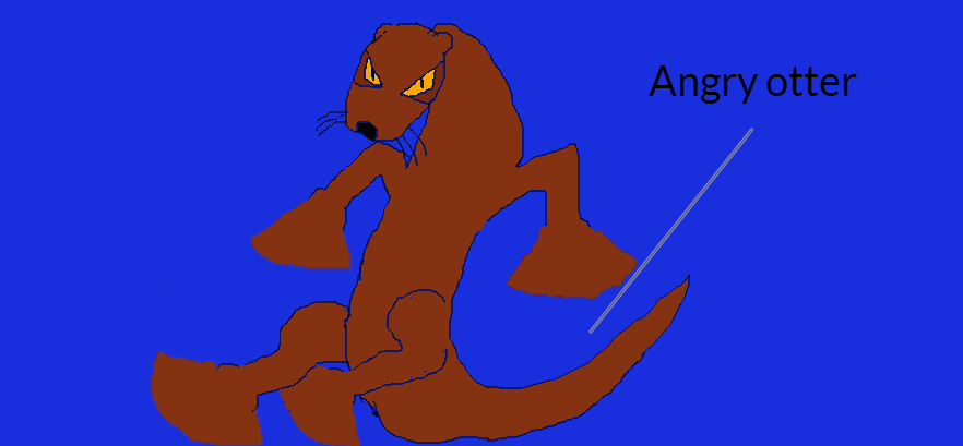 Angry otter by shortdragon on DeviantArt