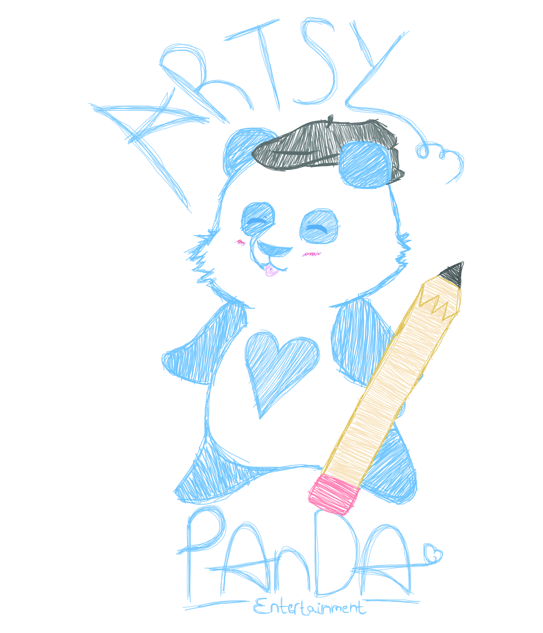 Artsy Panda by SonikkuChick on DeviantArt