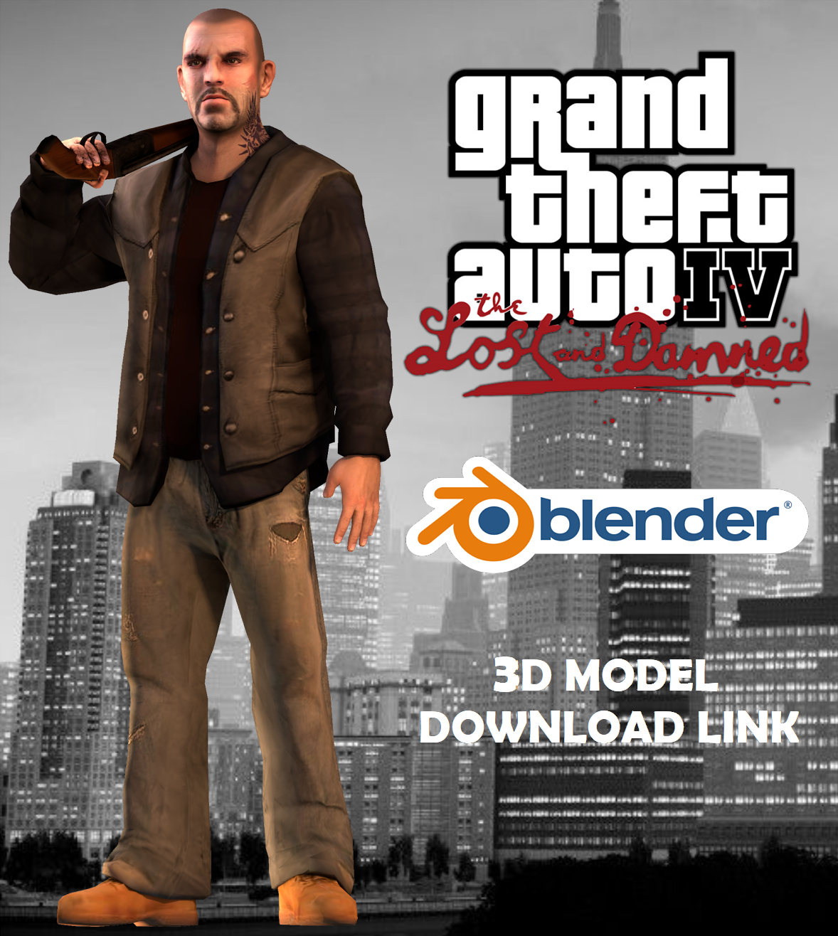 GTA IV EFLC Johnny Klebitz Beta 3D Model Download by SpideyGta101 on ...