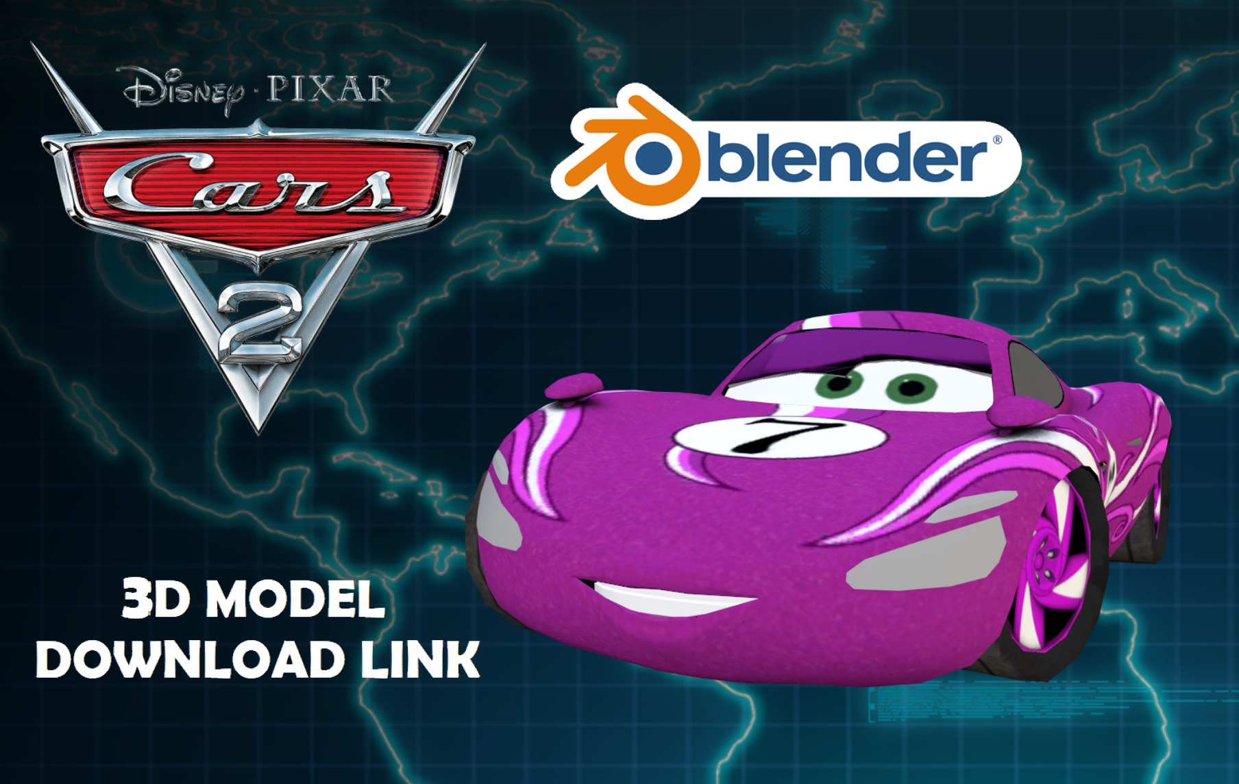 Cars 2 Holley Shiftwell 3D Model Download by SpideyGta101 on DeviantArt