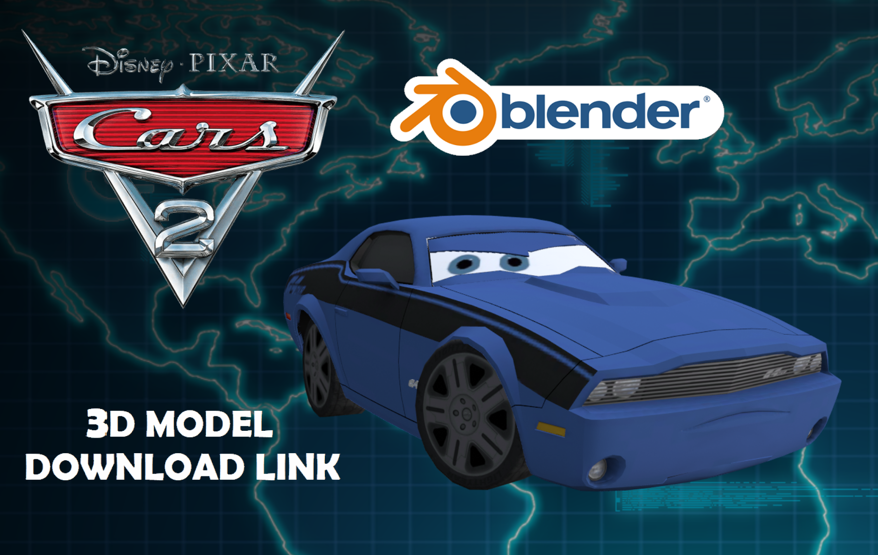 Cars 2 Rod Torque Redline 3D Model Download by SpideyGta101 on DeviantArt