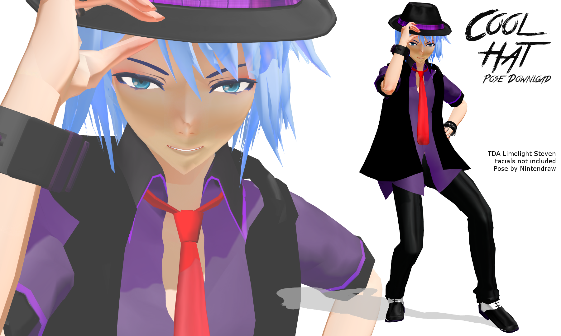 [MMD] Cool Tip Hat [Pose DL] by Nintendraw on DeviantArt