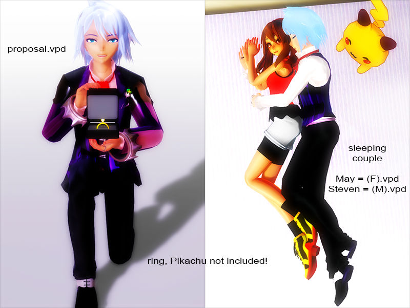 [MMD] Romantic Poses [DL] by Nintendraw on DeviantArt
