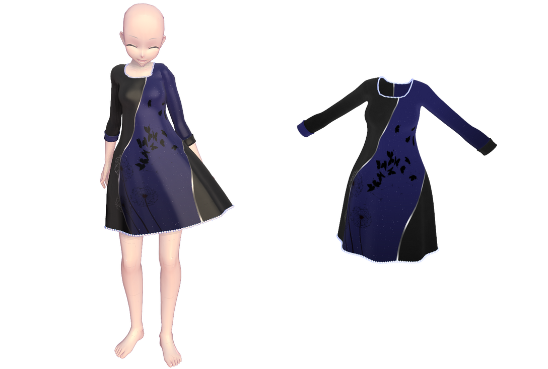 #MMD Gift Dandelion Dress + DL by artemis1031 on DeviantArt