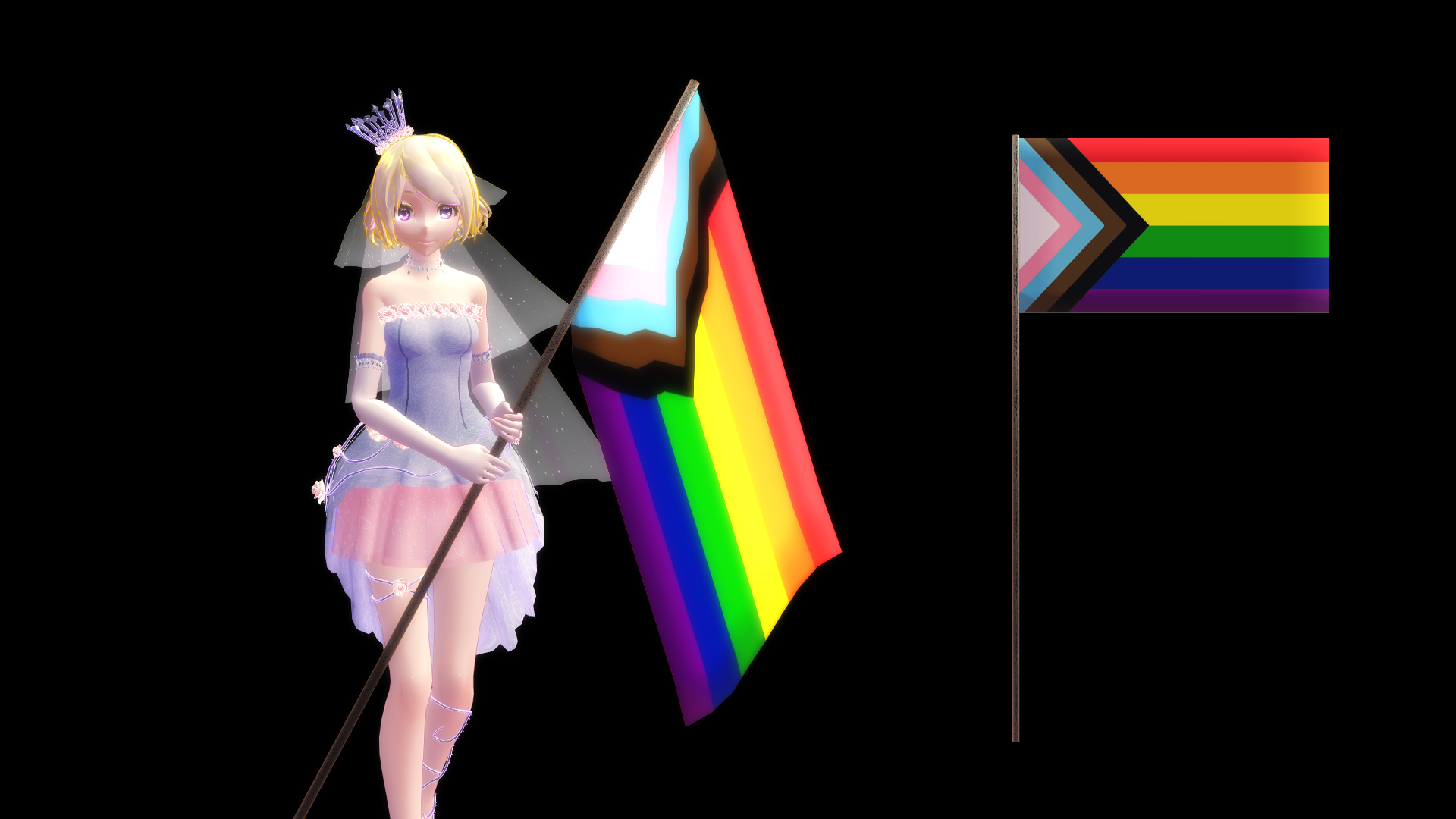 MMD Pride Flag + DL by artemis1031 on DeviantArt