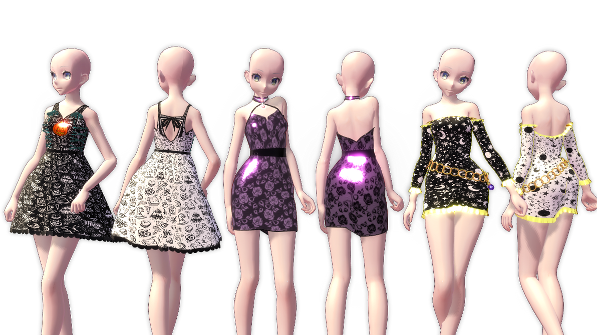 MMD Halloweenish Dress Pack + DL by artemis1031 on DeviantArt