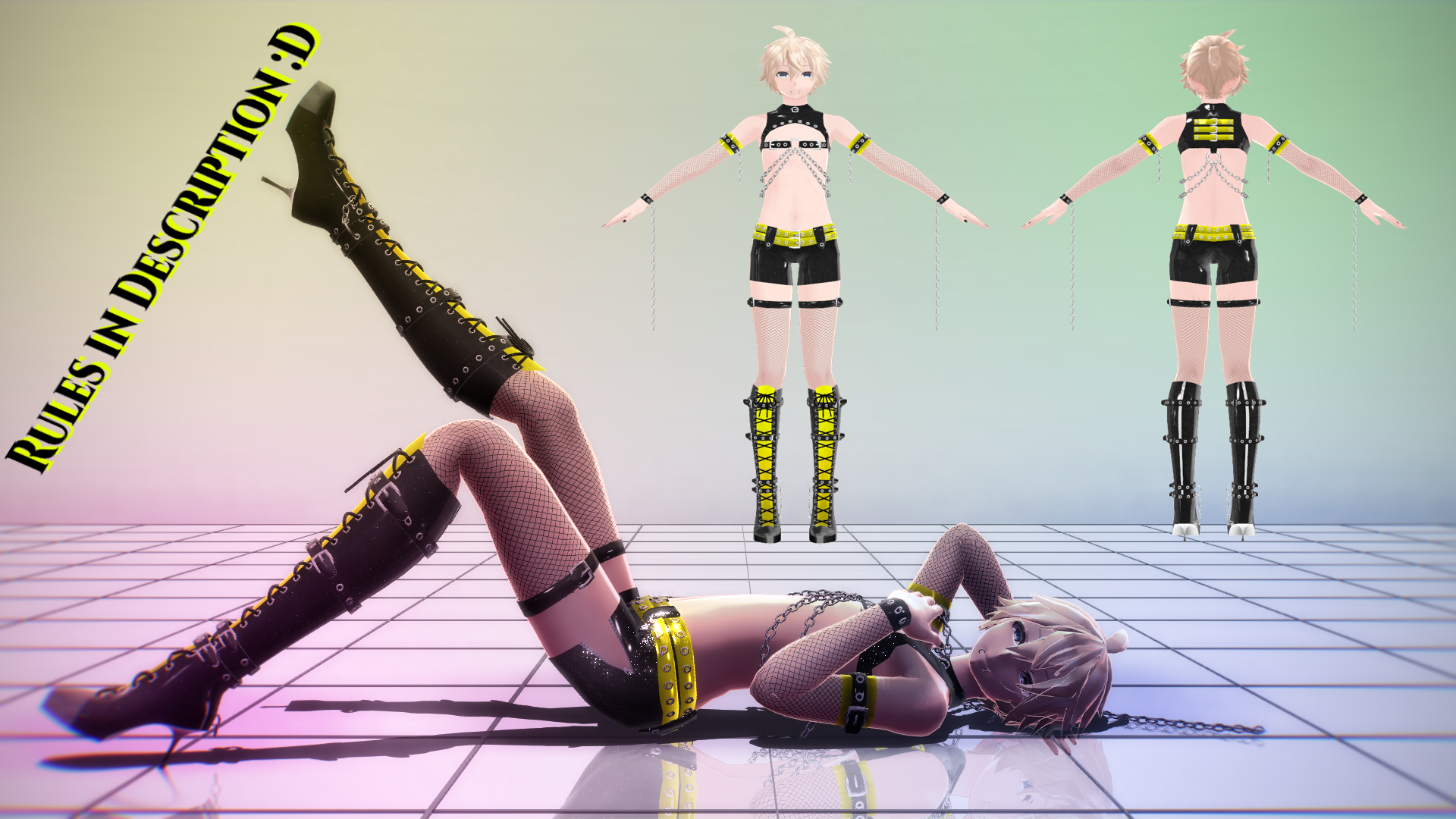 MMD Newcomer BDSM Kagamine Len + DL by artemis1031 on DeviantArt