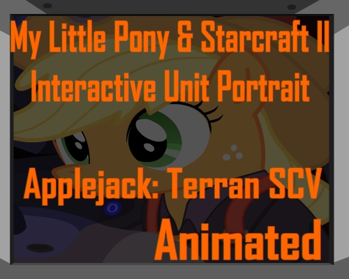 Applejack and Starcraft SCV Unit Portrait by Yudhaikeledai on DeviantArt
