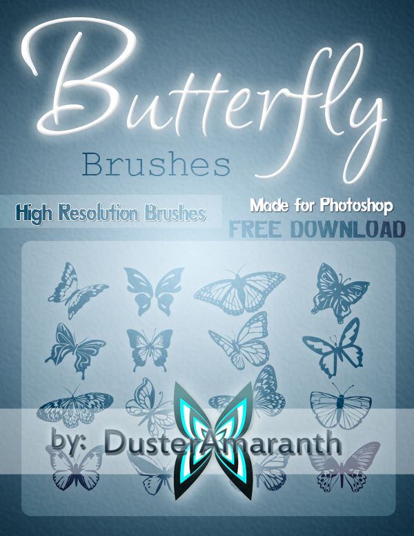 Butterfly Brushes by DusterAmaranth on DeviantArt