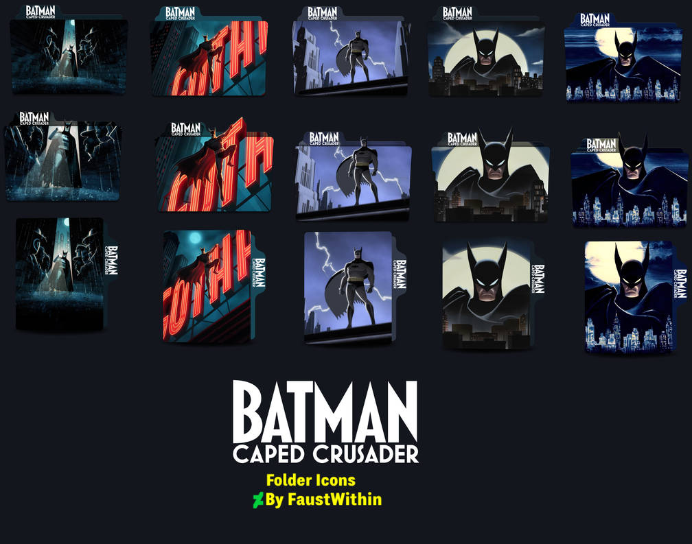 Batman Caped Crusader Folder Icons by FaustWithin on DeviantArt