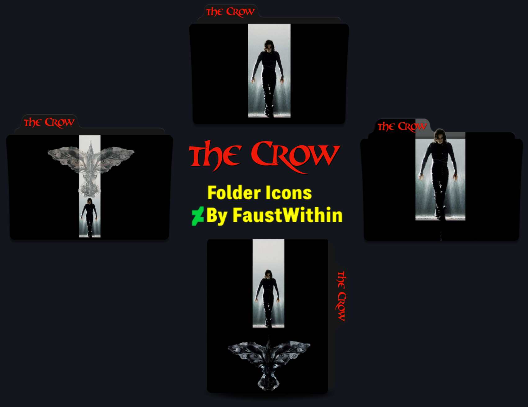 The Crow (1994) Folder Icons by FaustWithin on DeviantArt