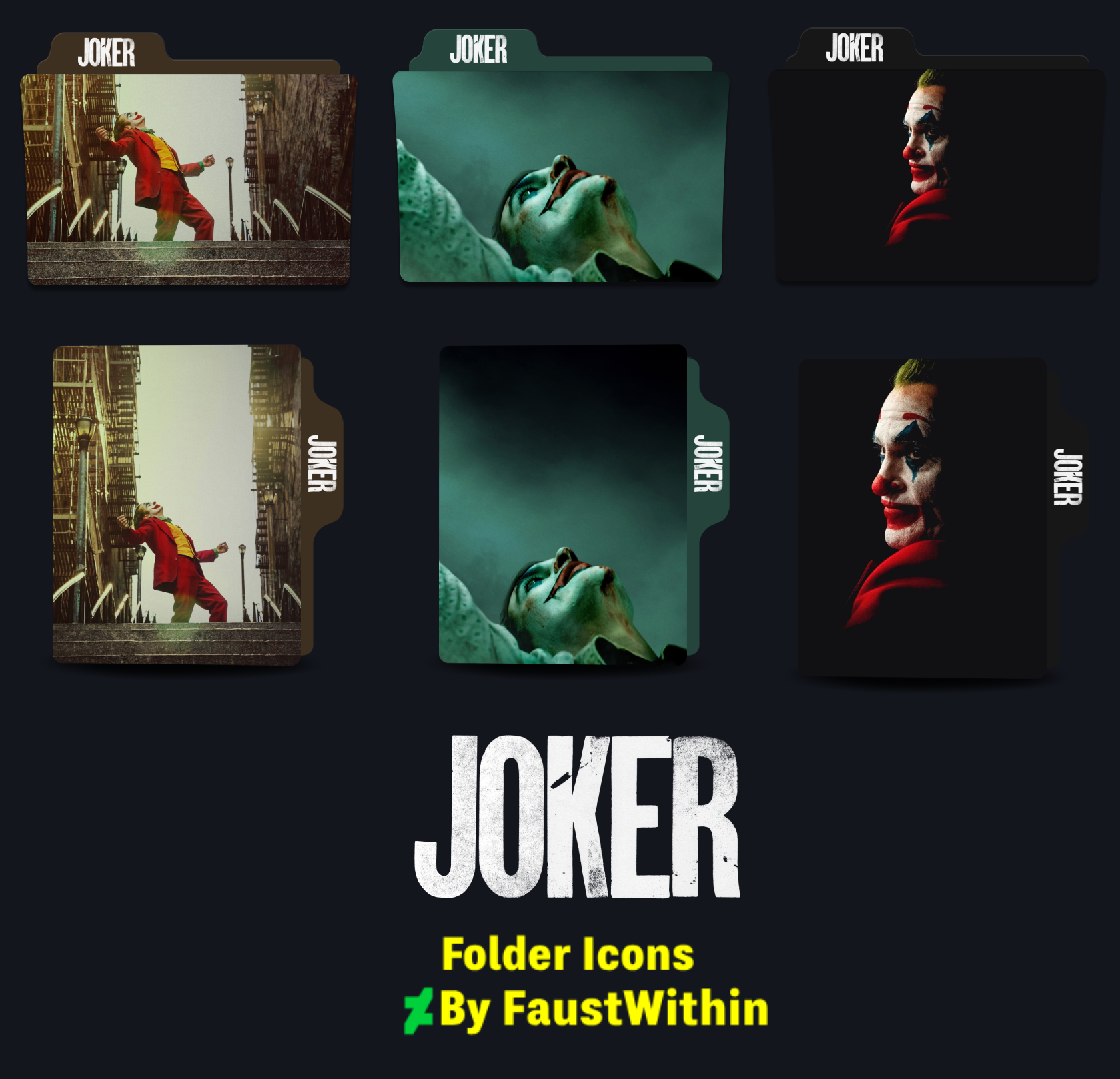 Joker Folder Icons by FaustWithin on DeviantArt