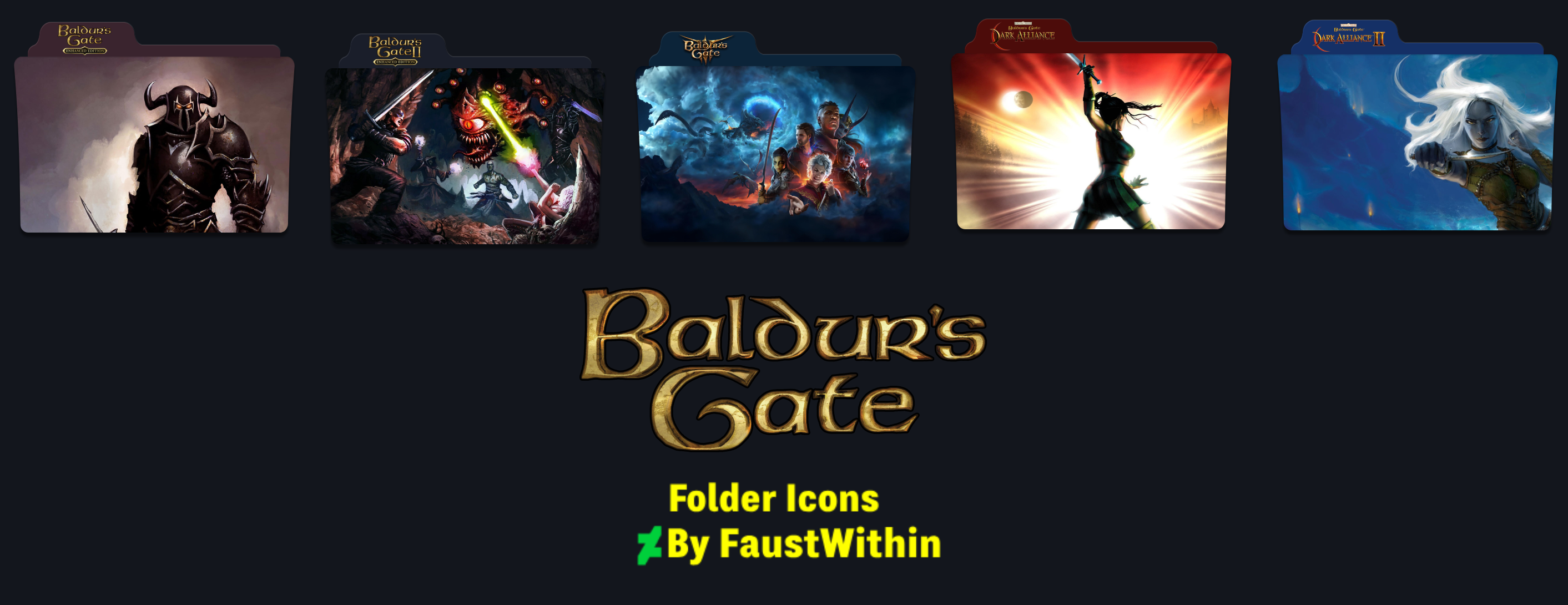 Baldur's Gate Folder Icons by FaustWithin on DeviantArt