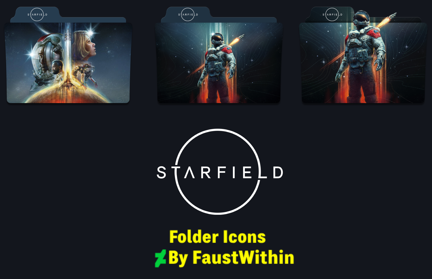 Starfield Folder Icons by FaustWithin on DeviantArt