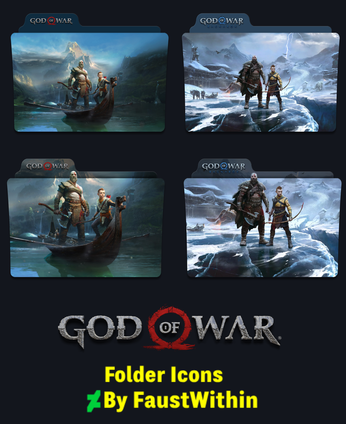 God of War Folder Icons by FaustWithin on DeviantArt