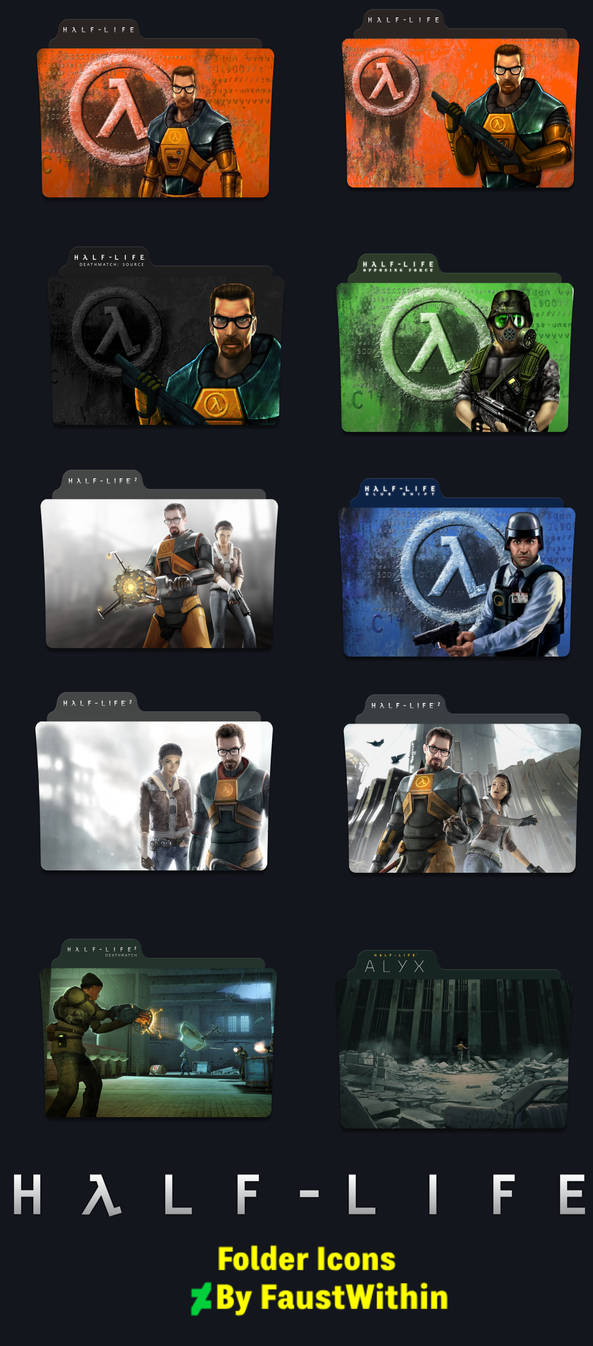 Half-Life Folder Icons by FaustWithin on DeviantArt