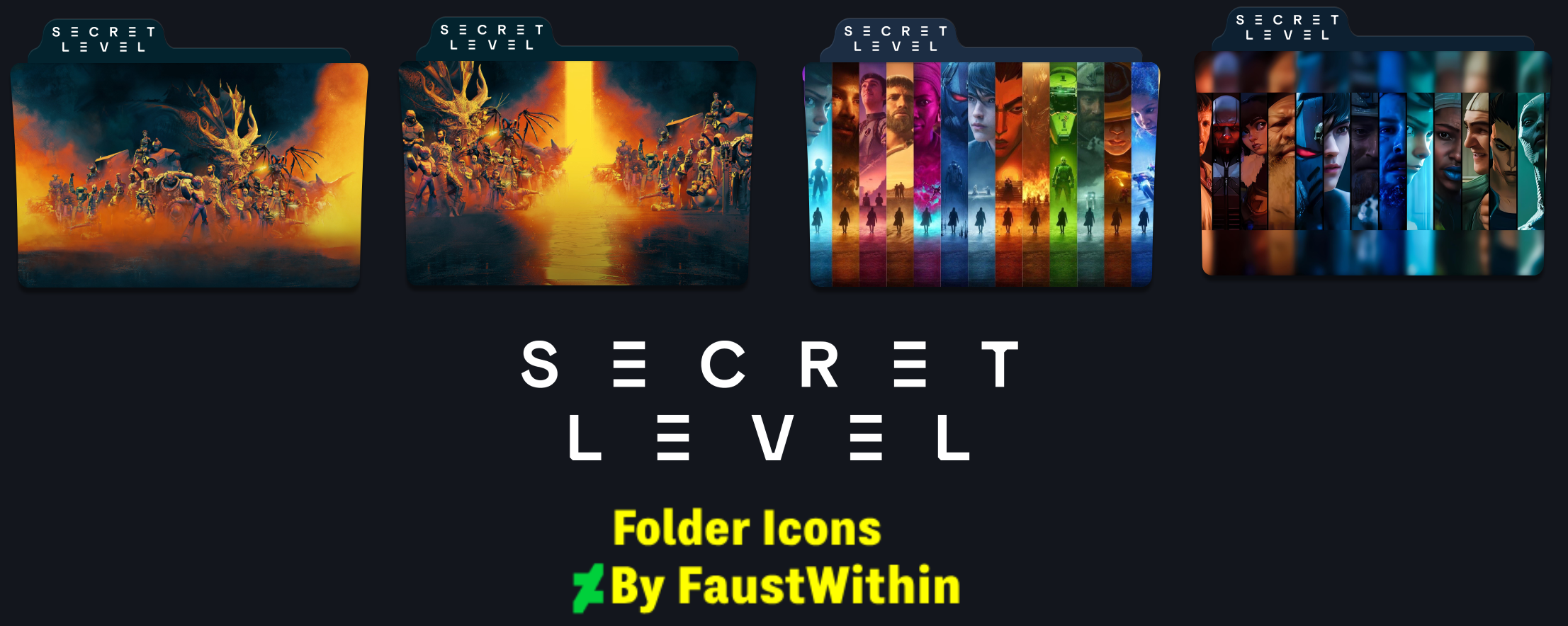 Secret Level Folder Icons by FaustWithin on DeviantArt