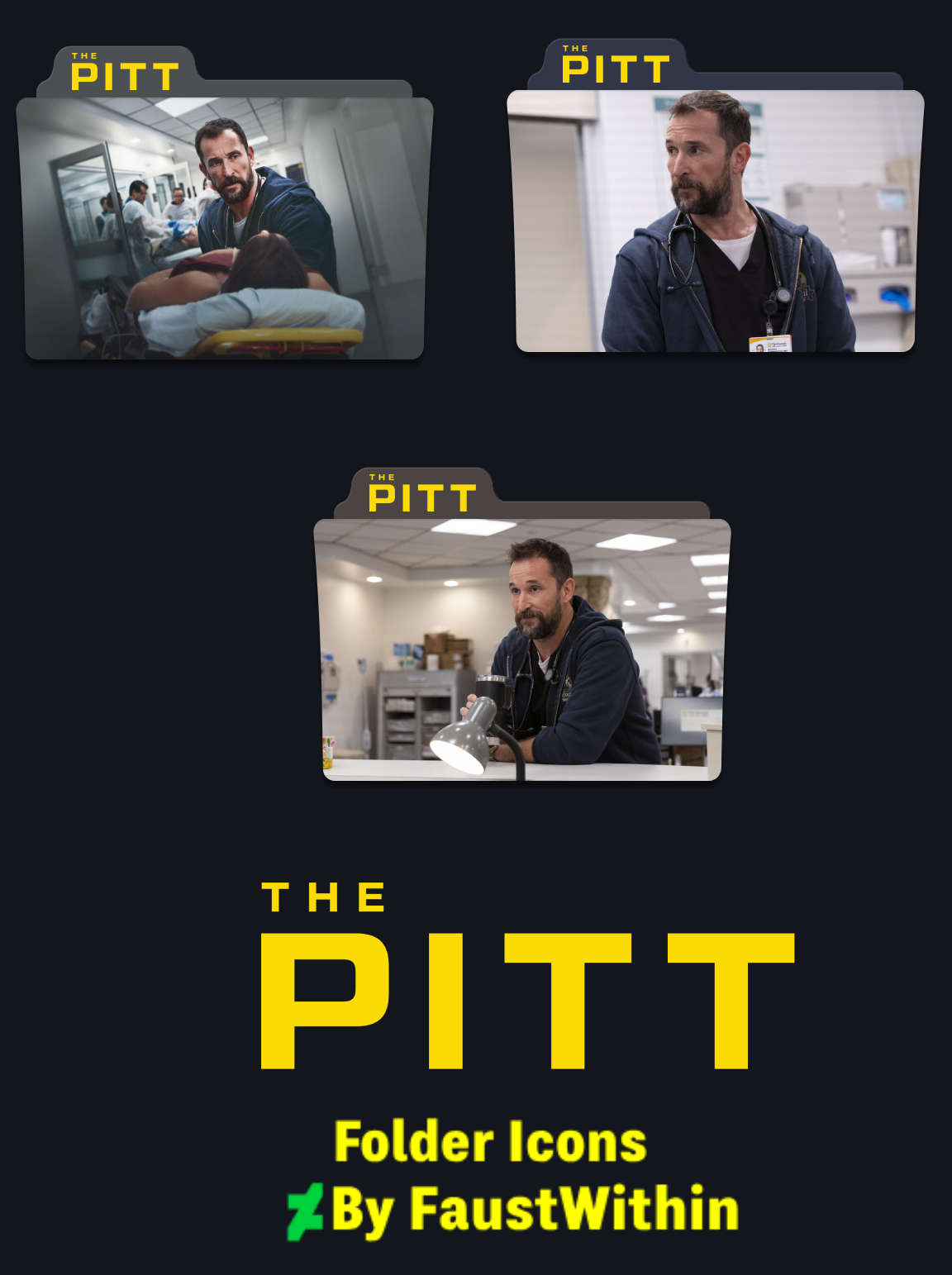 The Pitt Folder Icons by FaustWithin on DeviantArt
