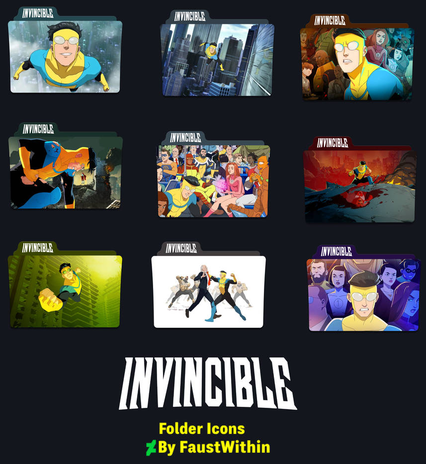 Invincible Folder Icons by FaustWithin on DeviantArt