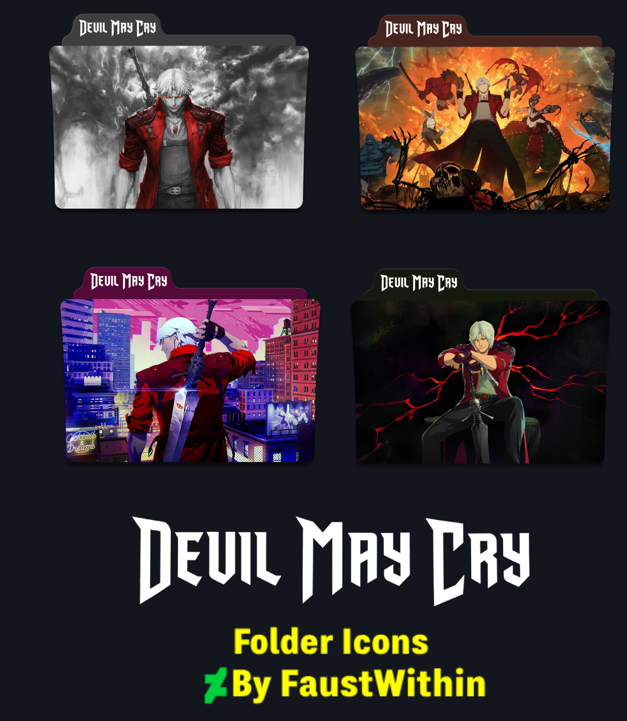 Devil May Cry (2025) Folder Icons by FaustWithin on DeviantArt