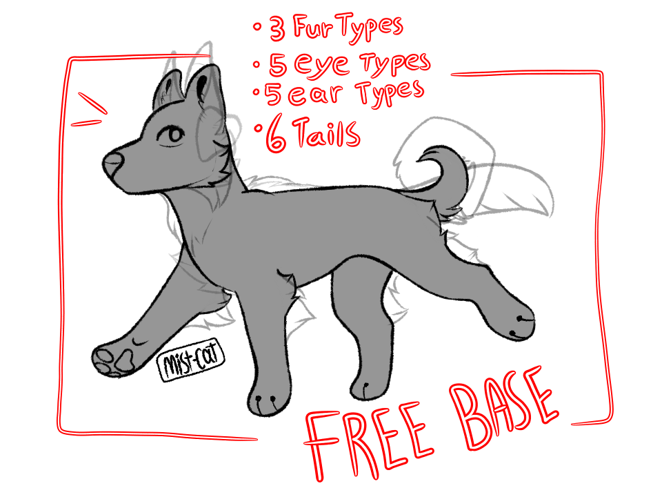Free Doggo Base by Mist-Cat on DeviantArt