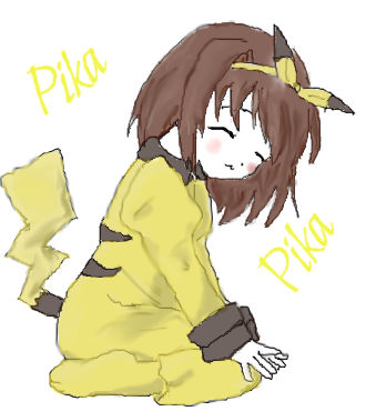 Pikachu Anthro by VibrantVolume on DeviantArt