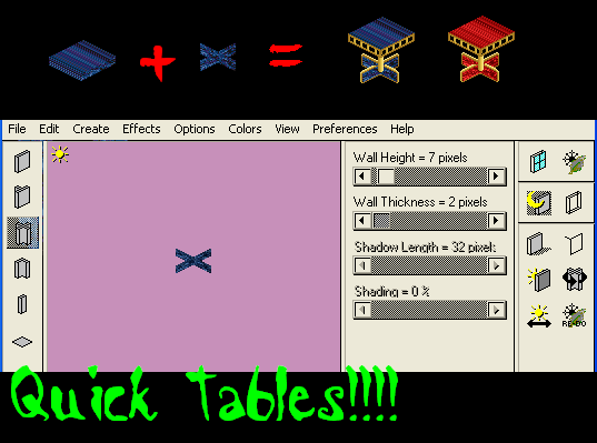 Quick Tables by furcpatchclub on DeviantArt