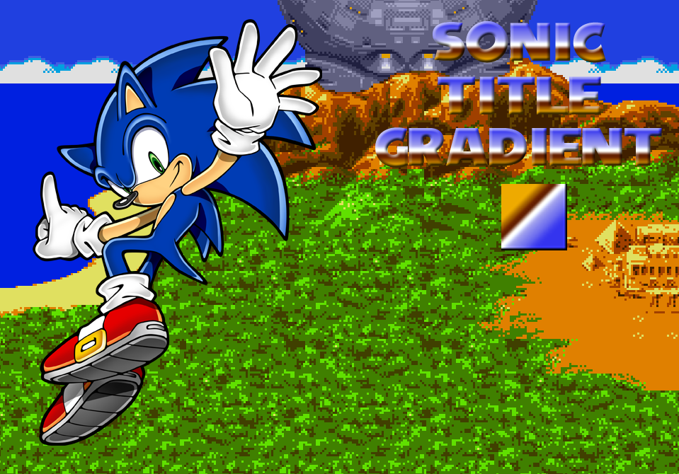 Sonic Title gradient by Supremechaos918 on DeviantArt