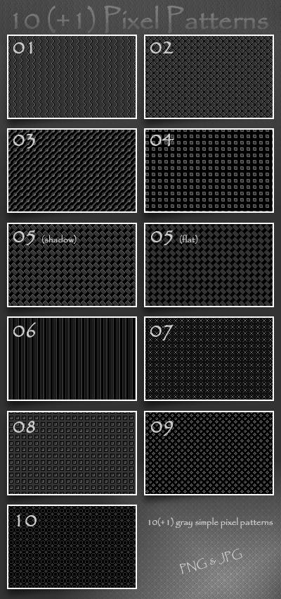 10 pixel patterns by Real99 on DeviantArt