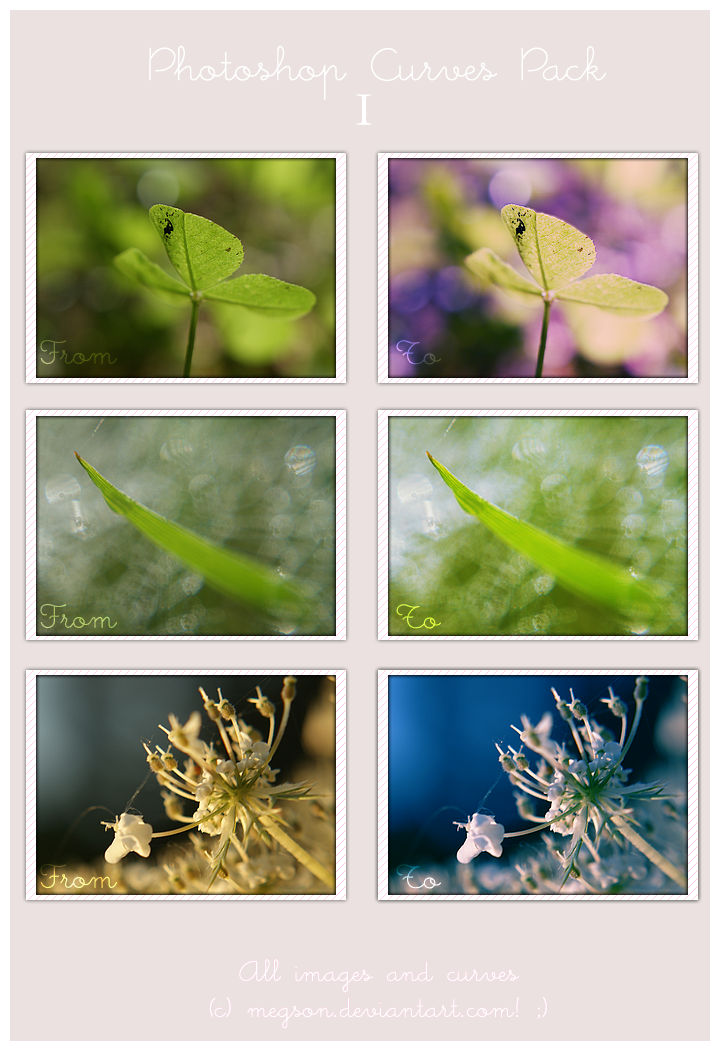 Photoshop Curves Pack I by Megson on DeviantArt