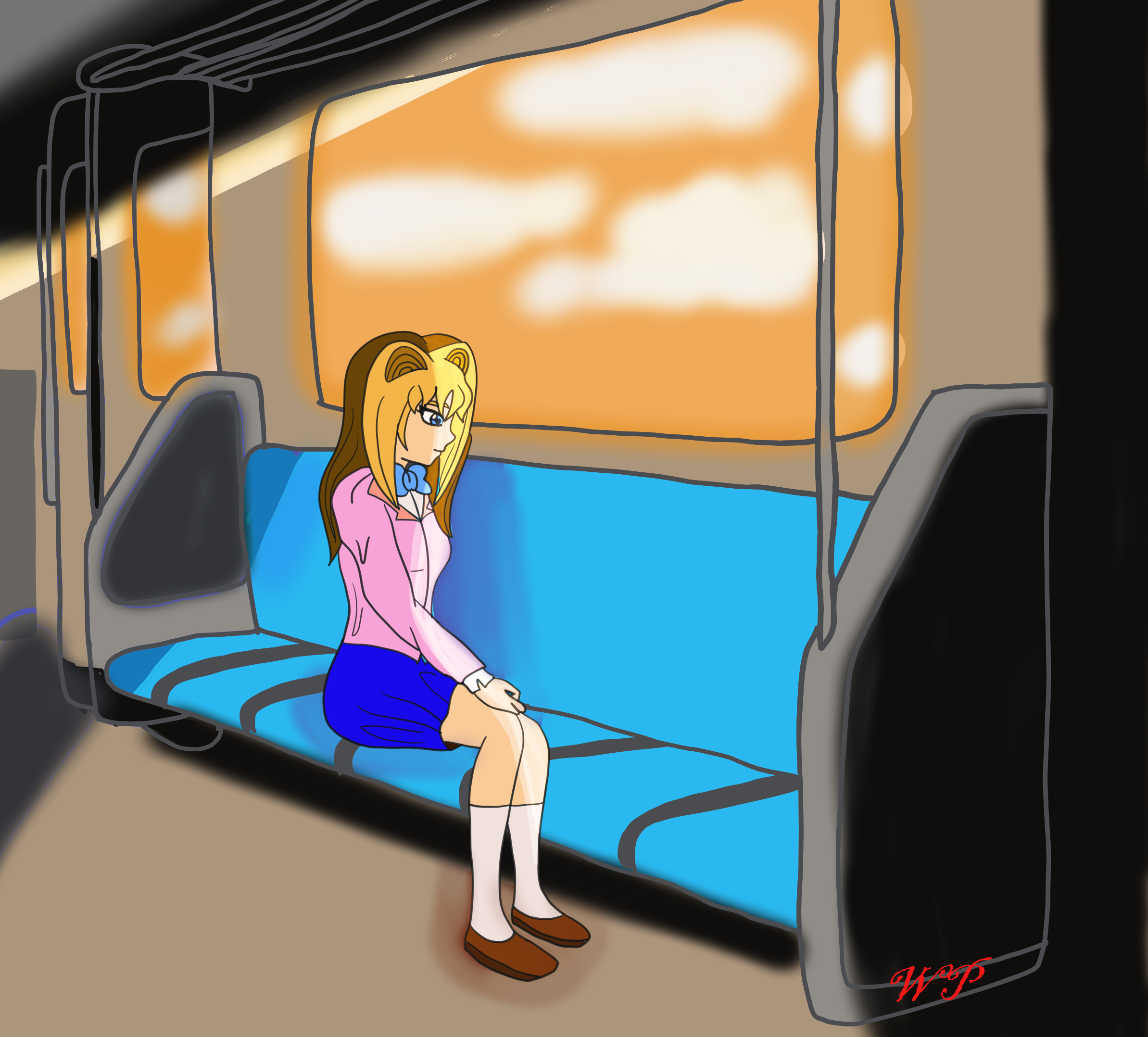 Train Ride home by Mahogany25 on DeviantArt